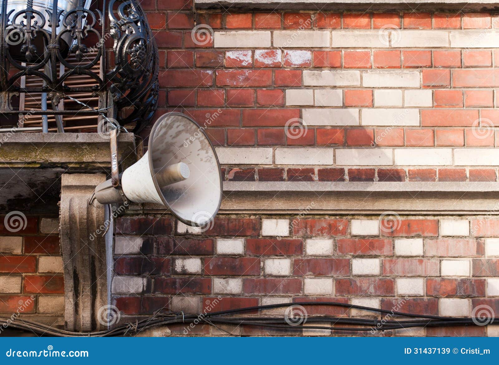 Outdoor megaphone stock image. Image of outdoor, amplifier - 31437139