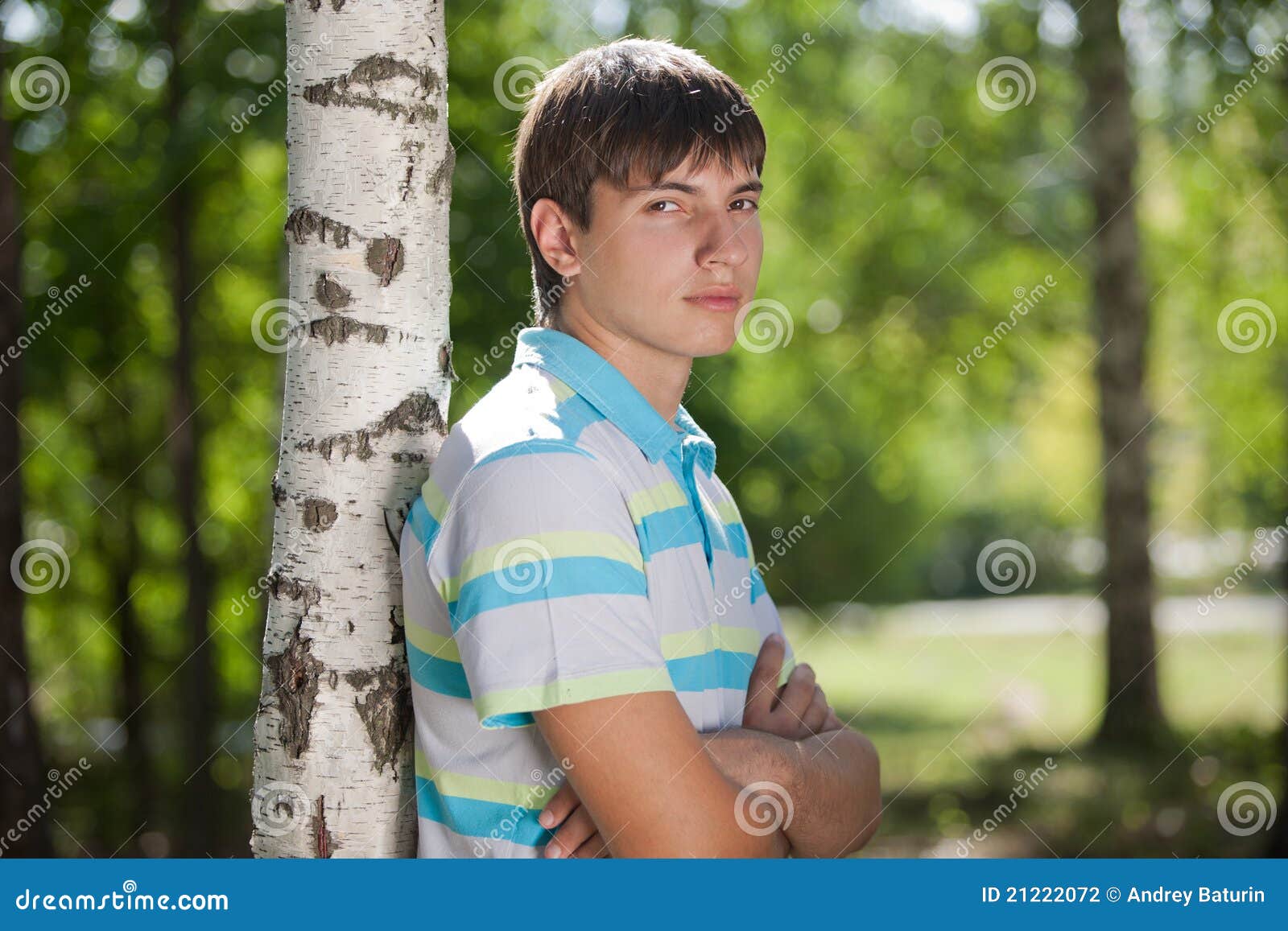 Outdoor Natural Portrait of a Young Man Stock Photo - Image of casual ...