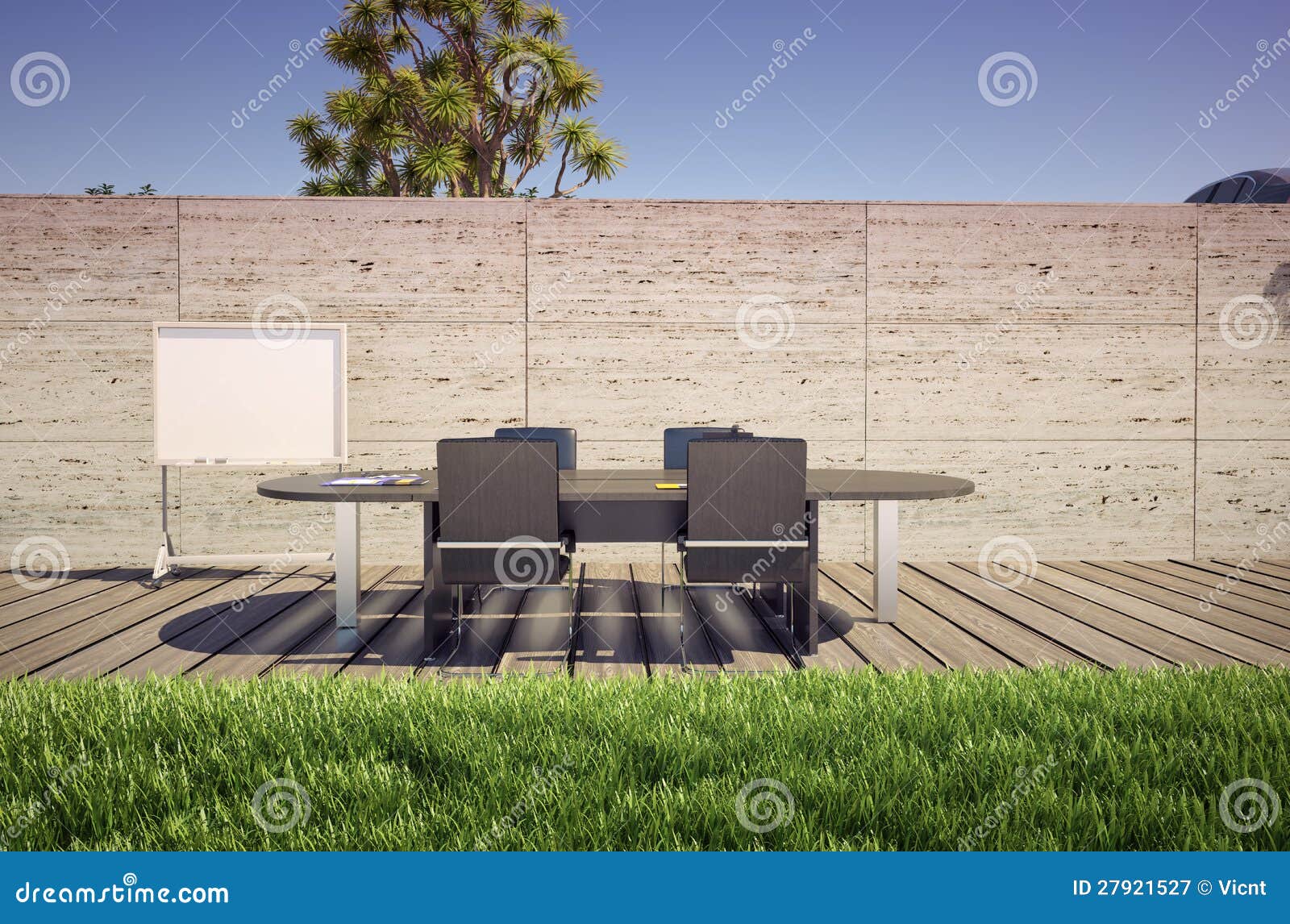 Outdoor office stock illustration. Illustration of architecture - 27921527