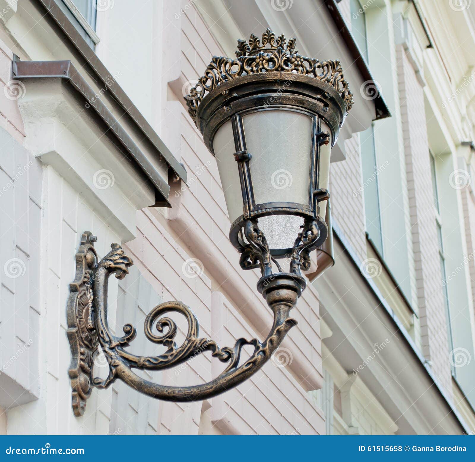 Outdoor Old Lamp on the Wall Stock Photo - Image of voltage, antique ...