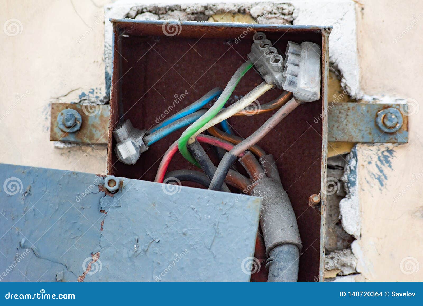 An Old Open Electrical Control Panel Box Royalty-Free Stock Image ...