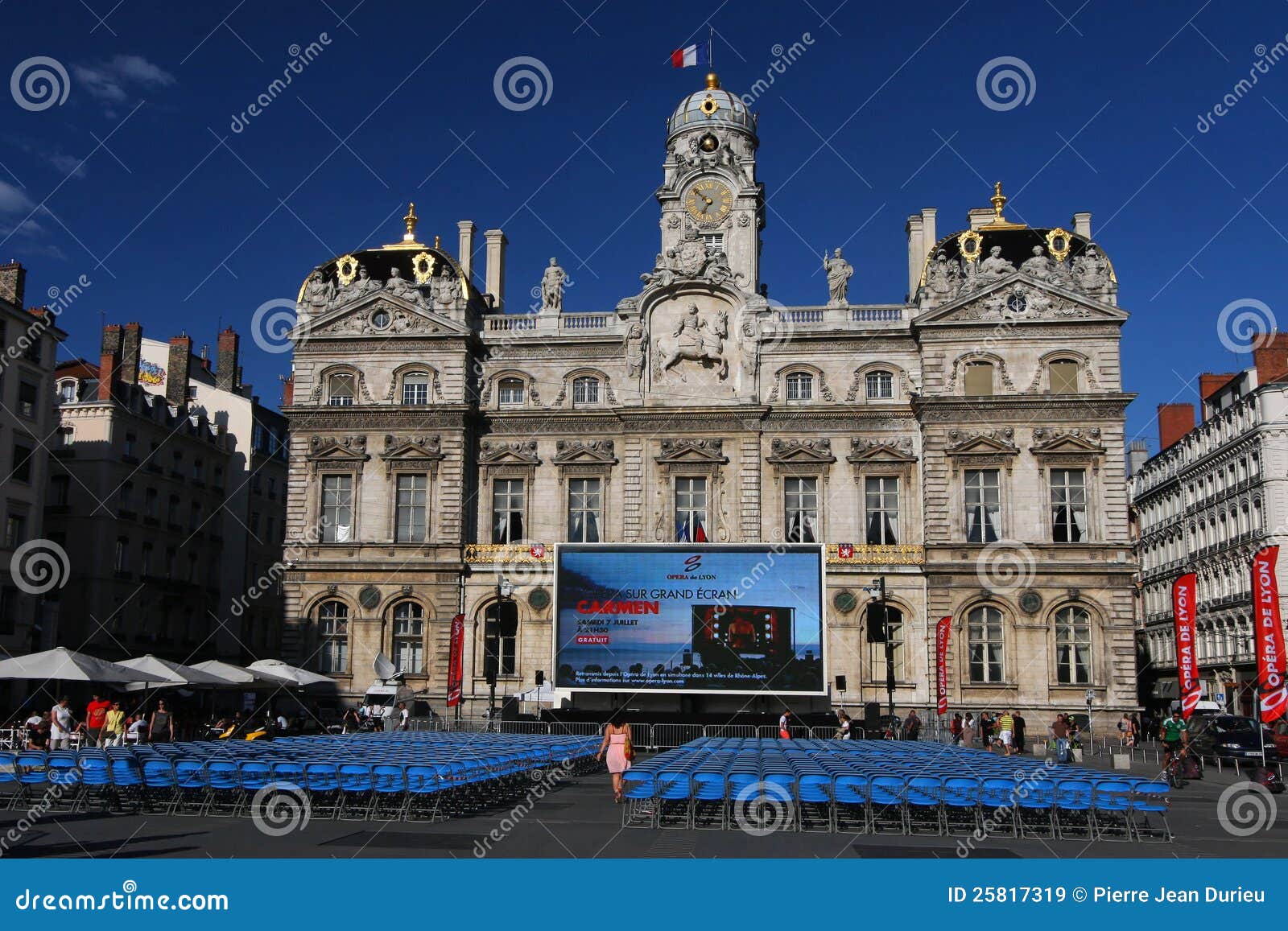 Outdoor Opera Show and City Hall Editorial Stock Image - Image of hall ...