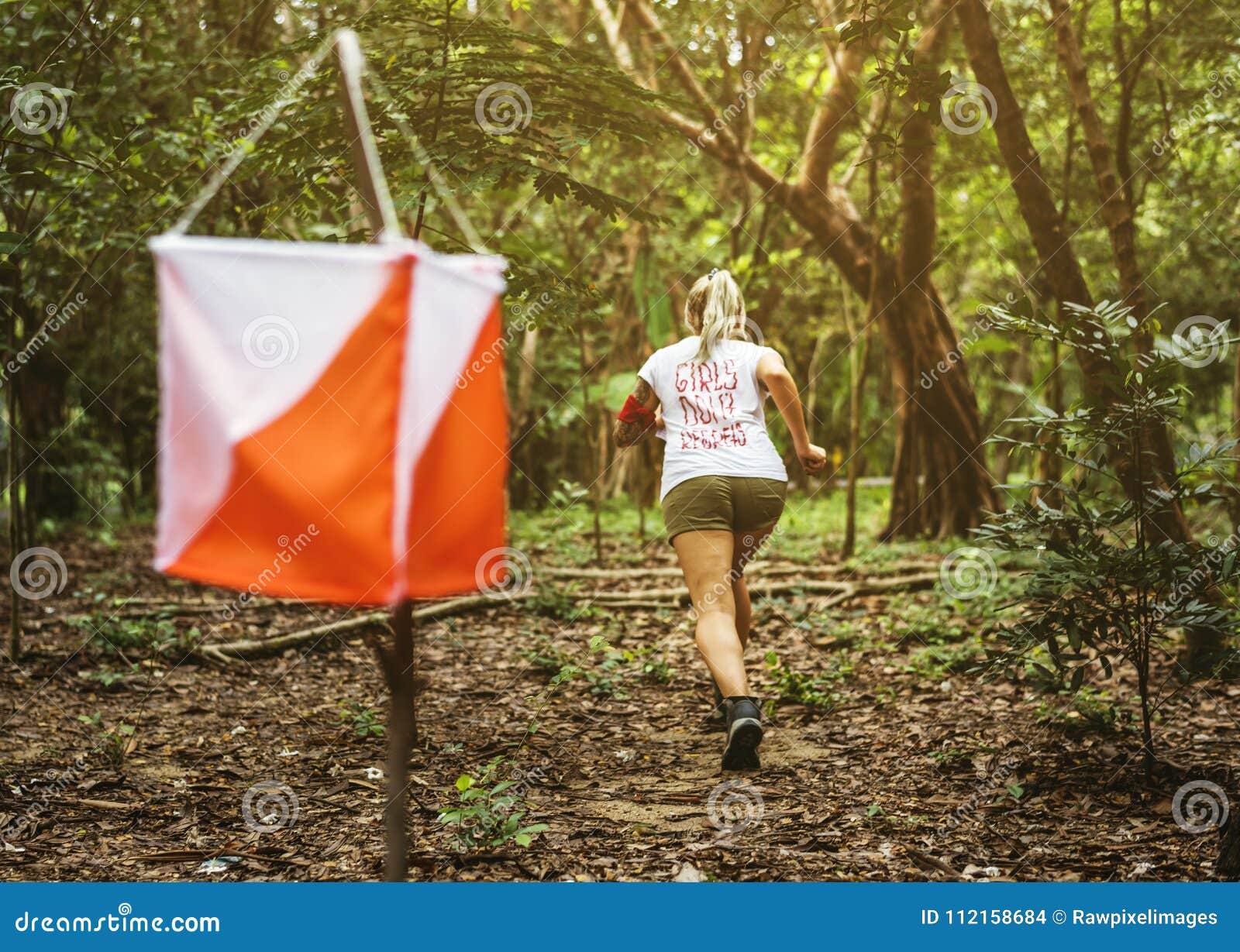 Outdoor Orienteering Check Point Activity Stock Photo - Image of hobby ...