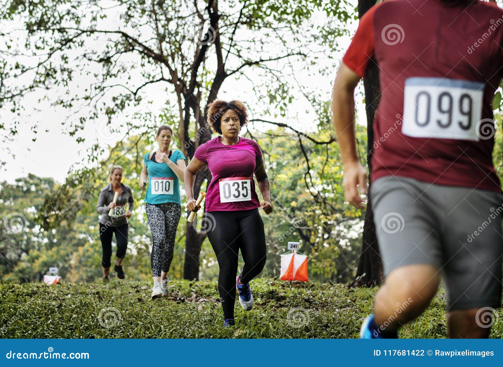 Outdoor Orienteering Check Point Activity Stock Photo - Image of ...
