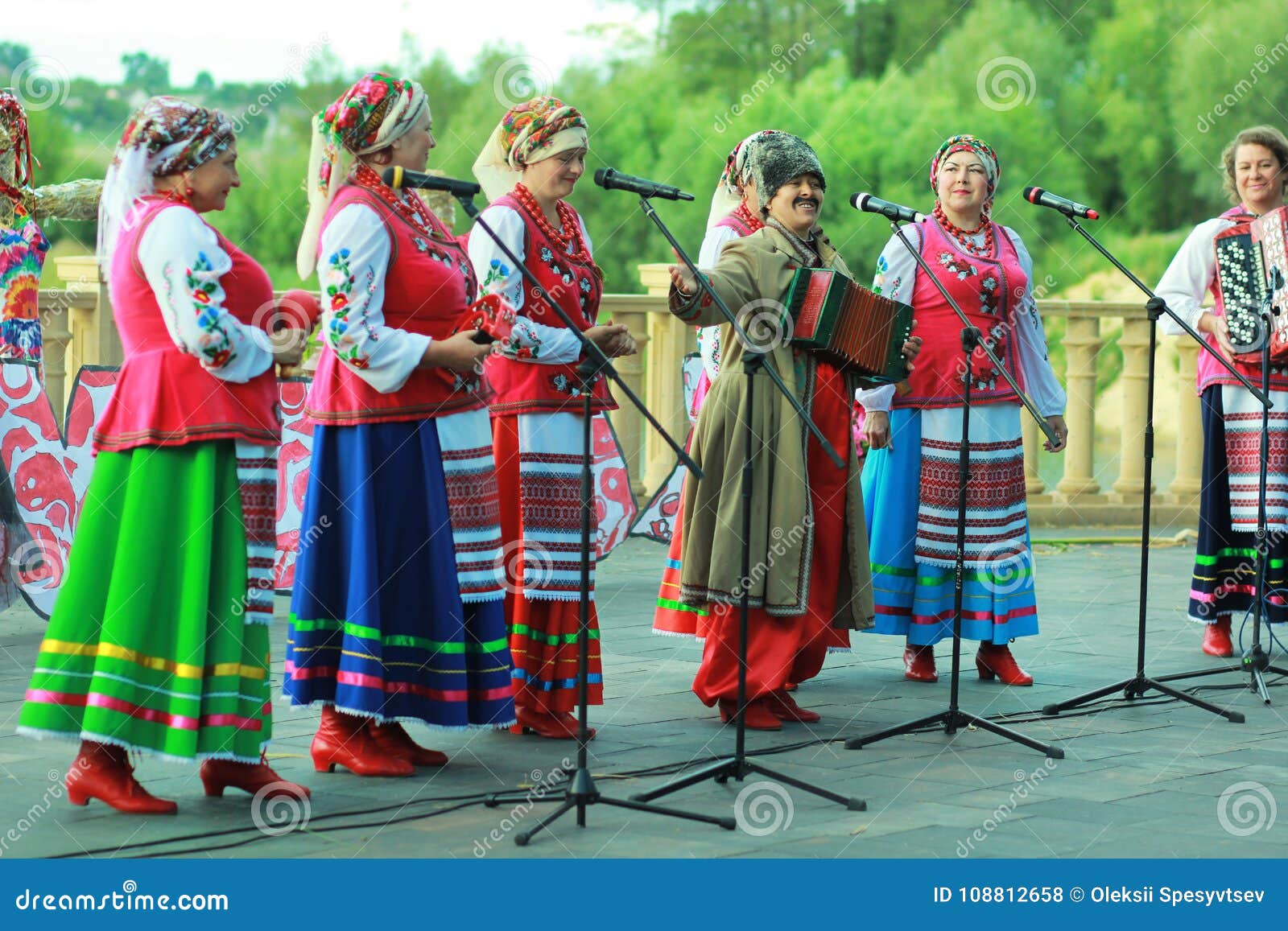 Outdoor Performance of Women Singers Wearing Ukrainian Ethnic ... Outdoor Performance of Women Singers Wearing Ukrainian Ethnic ...