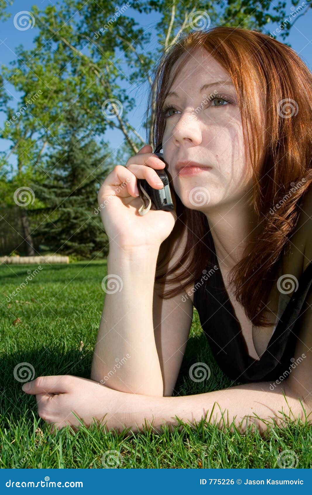 Outdoor Phone Call stock photo. Image of female, outdoors - 775226