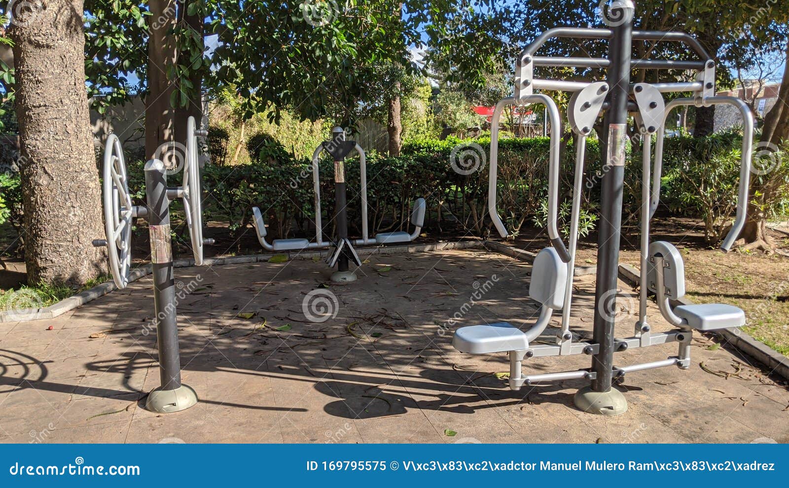 Outdoor Physical Exercise Machines for the Elderly Stock Image - Image ...