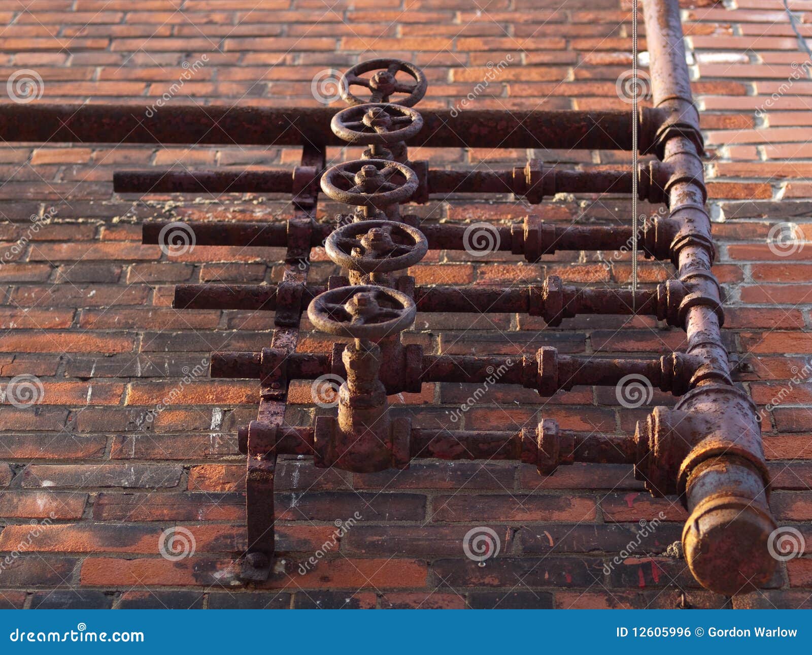 Outdoor pipes stock photo. Image of metal, valve, pipe - 12605996