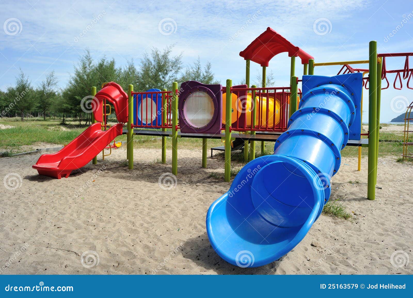 Outdoor Playground stock image. Image of equipment, leisure - 25163579