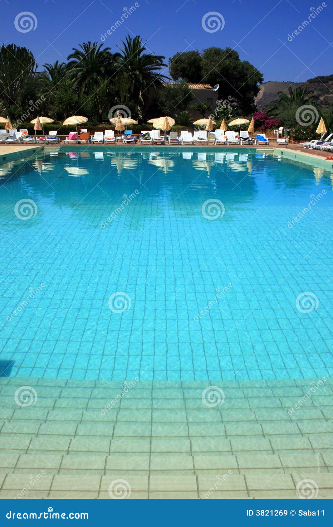 Outdoor pool in Italy stock image. Image of design, exercise - 3821269