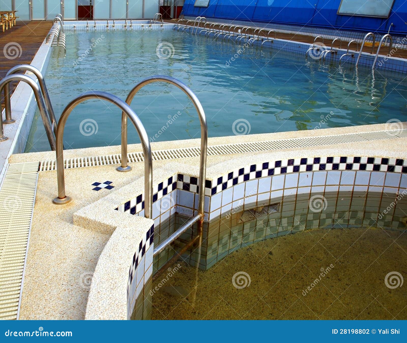 Outdoor Pool with Thermal Mineral Water Stock Photo - Image of thermal ...