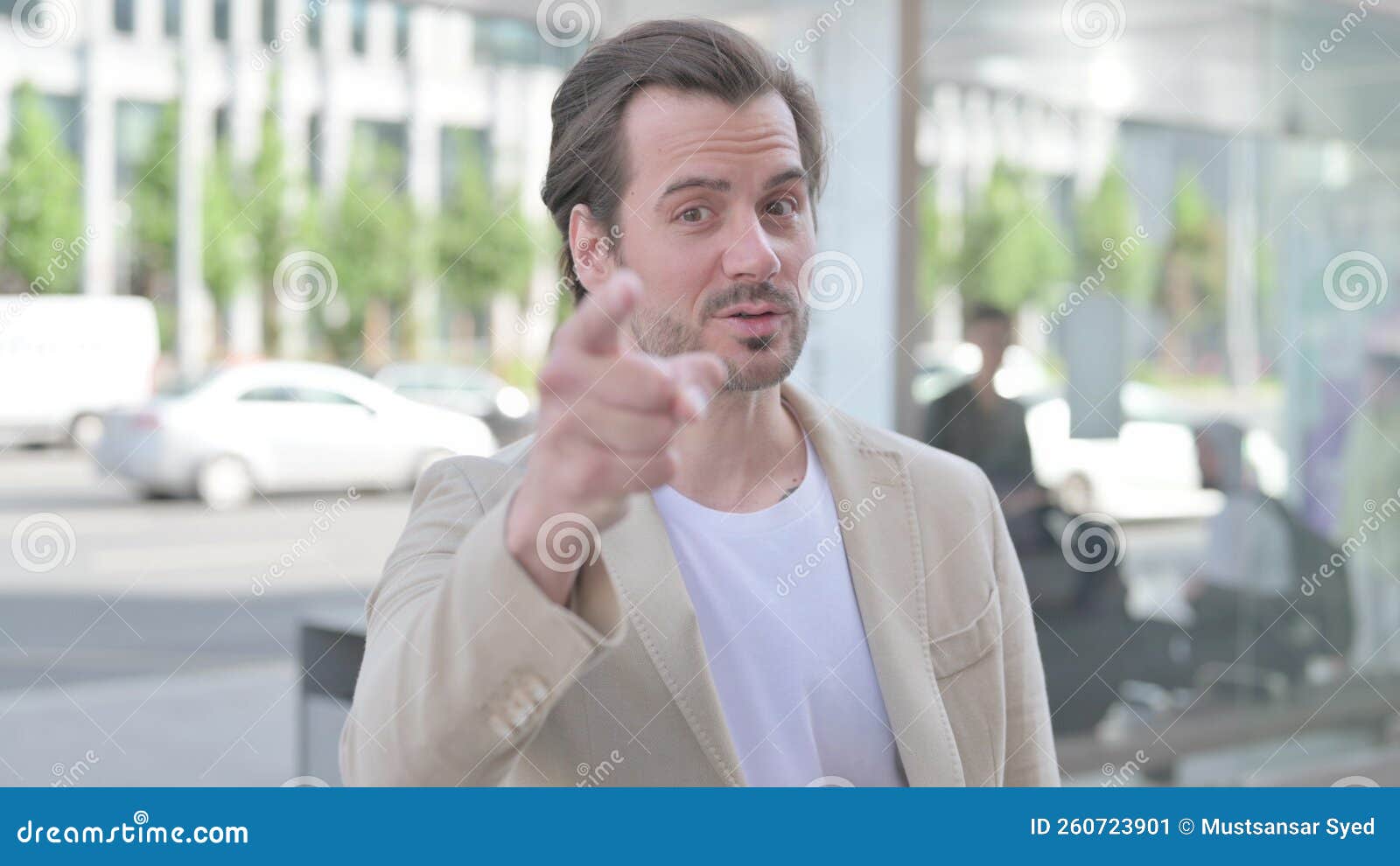 Outdoor Portrait of Angry Young Man Arguing Stock Image - Image of ...