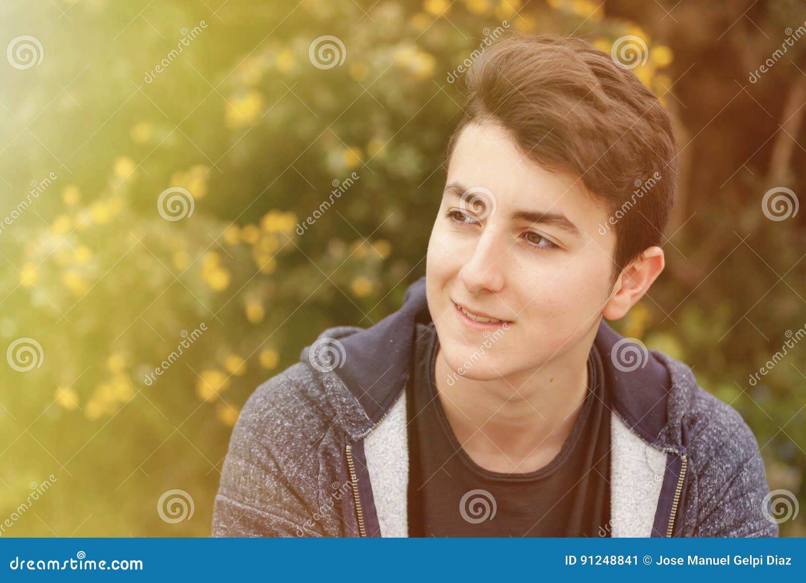 Outdoor Portrait of Beautiful Happy Teenager Guy Under a Sunny D Stock ... Outdoor Portrait of Beautiful Happy Teenager Guy Under a Sunny D Stock ...