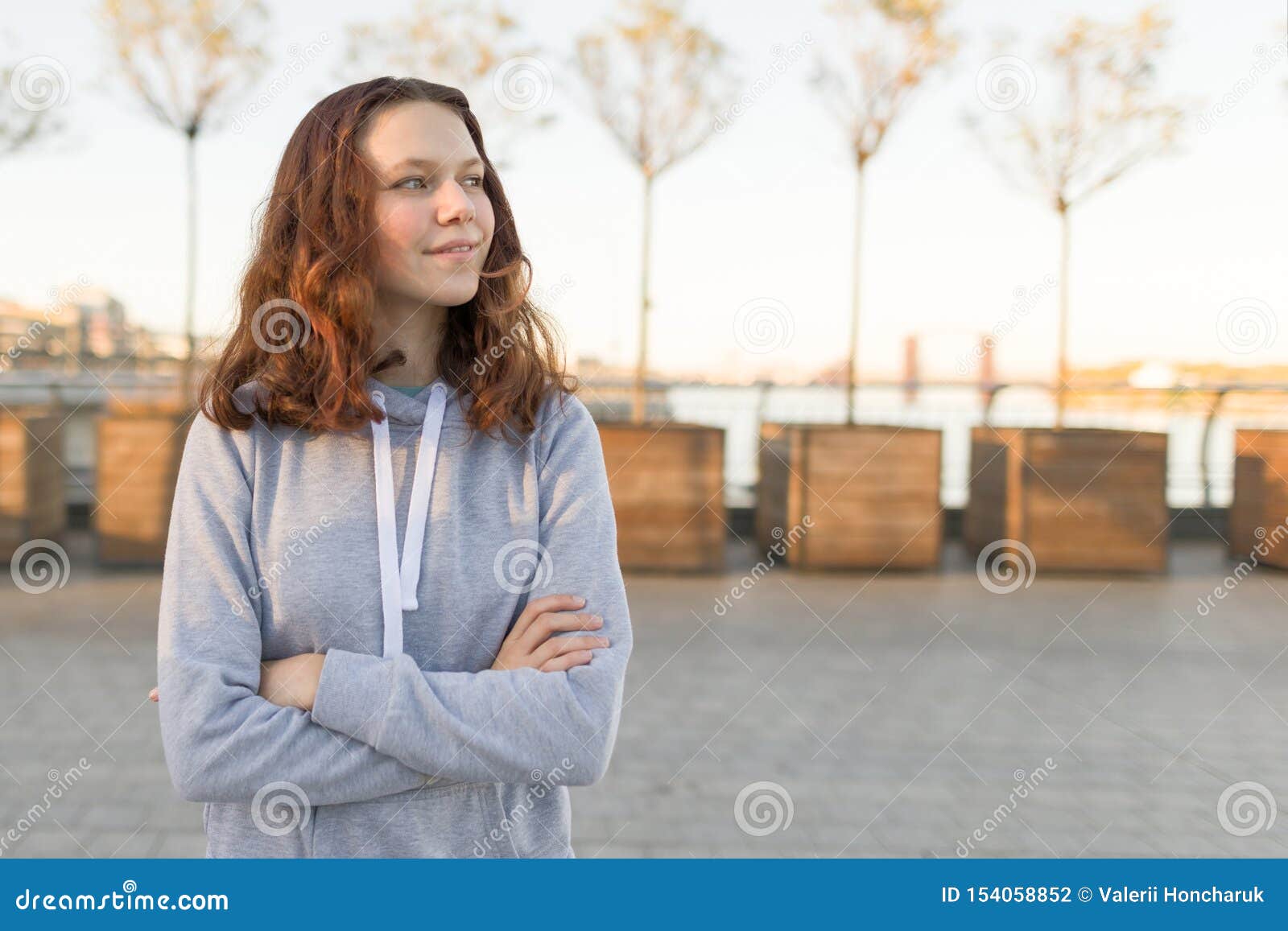 Outdoor Portrait of Beautiful Smiling Teenager Girl 14, 15 Years Old ... Outdoor Portrait of Beautiful Smiling Teenager Girl 14, 15 Years Old ...