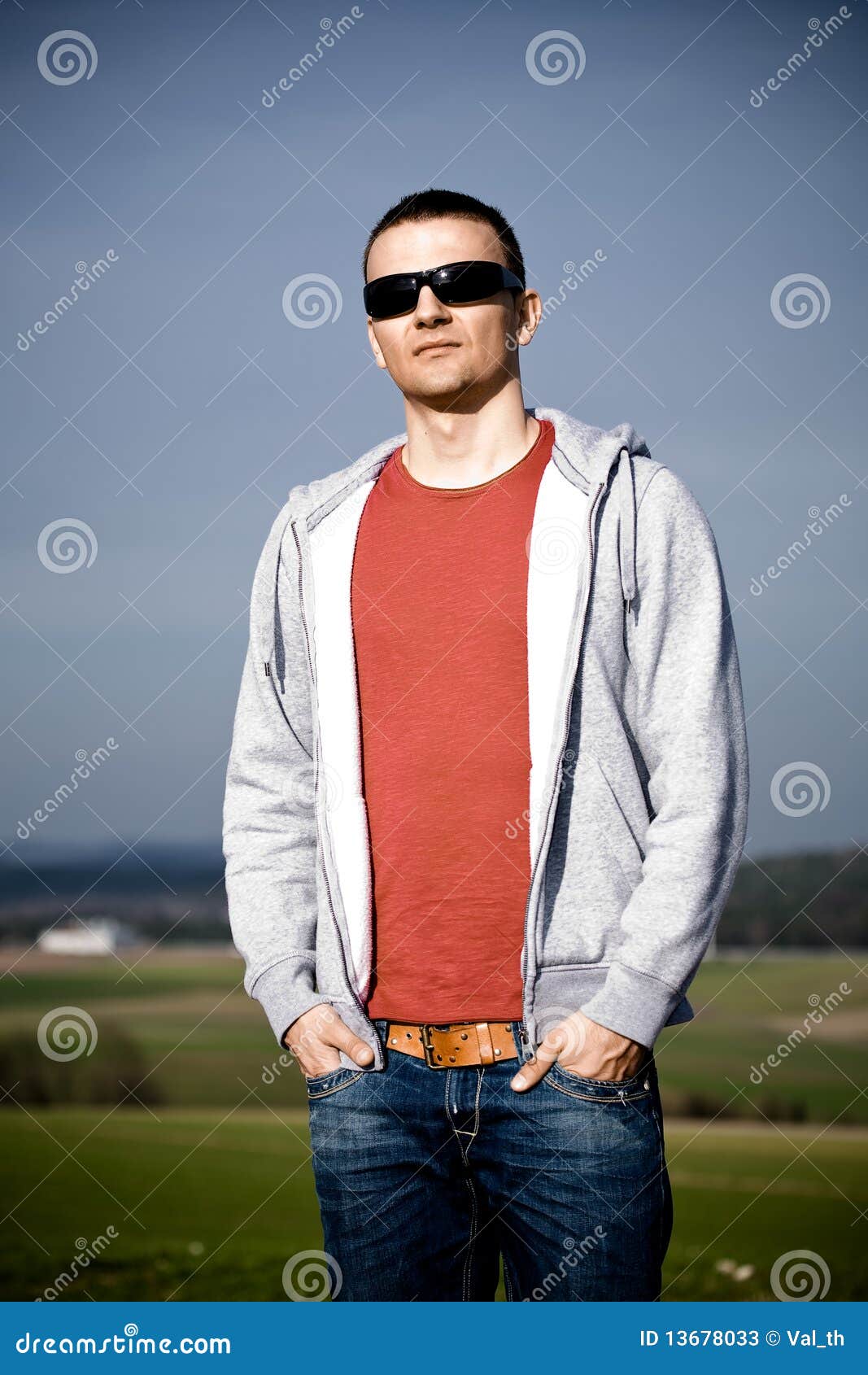 Outdoor portrait of man stock image. Image of human, white - 13678033