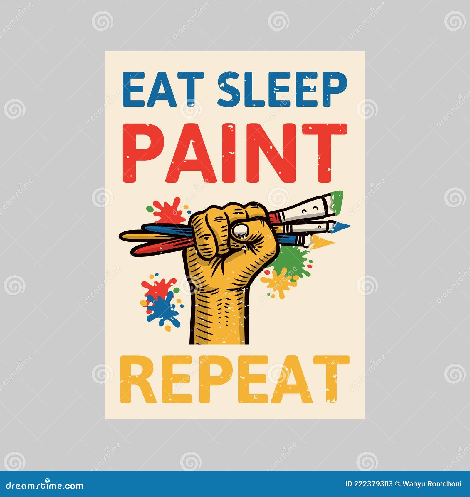 Outdoor Poster Design Eat Sleep Paint Repeat Stock Vector ... Outdoor Poster Design Eat Sleep Paint Repeat Stock Vector ...