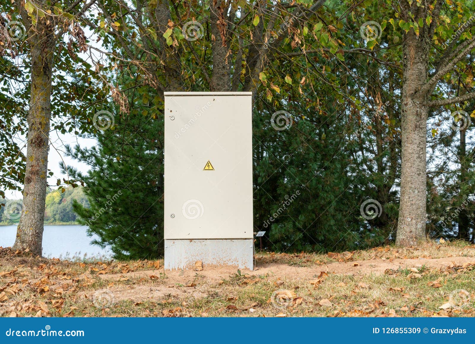 Outdoor Power Control Cabinet Stock Image - Image of outdoor, metal ...