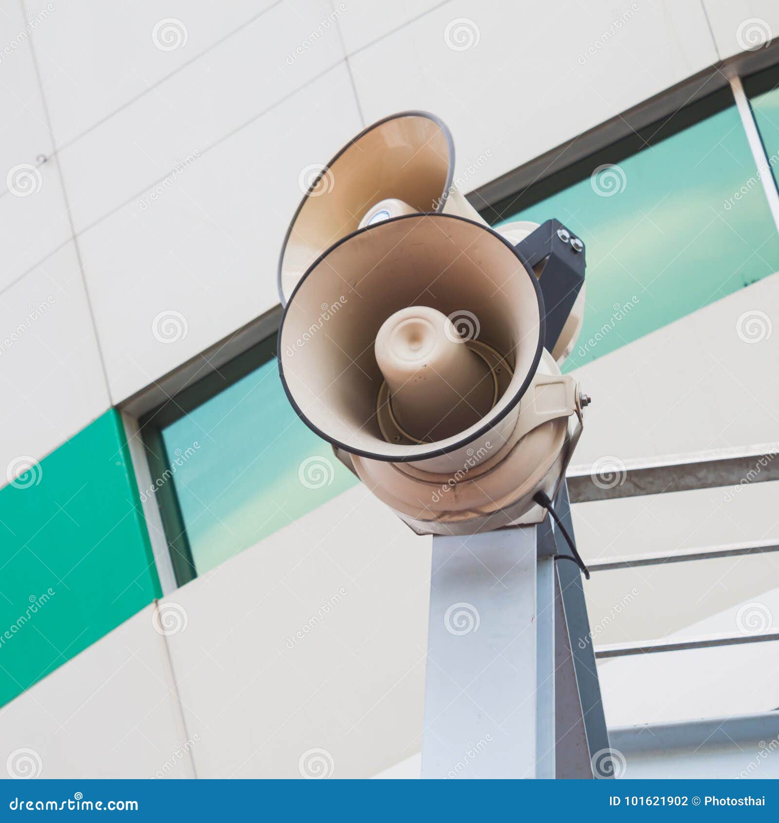 Outdoor Public Loudspeakers Stock Photo - Image of pubic, call: 101621902