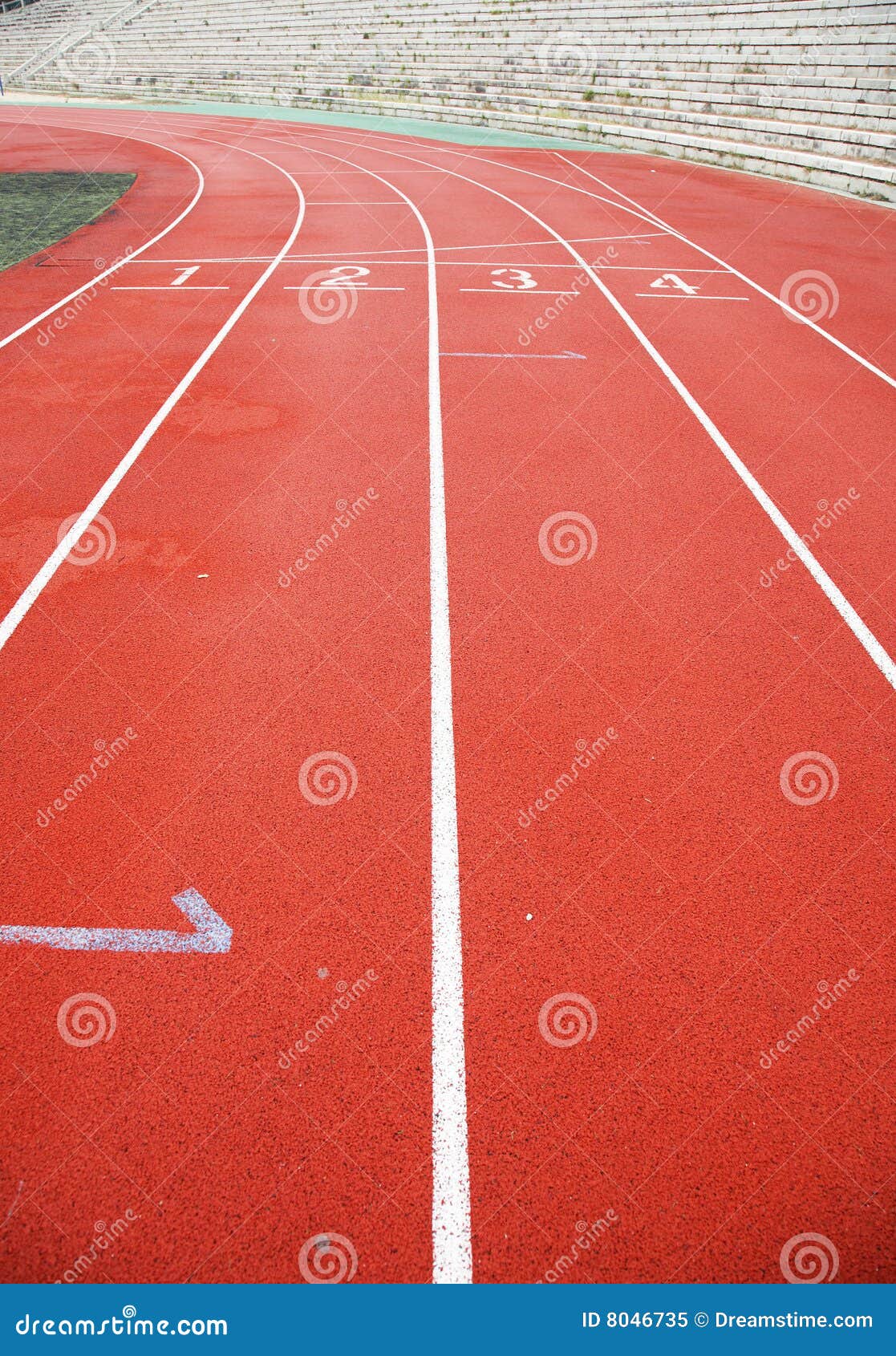 Outdoor racetrack stock image. Image of competition, runners - 8046735