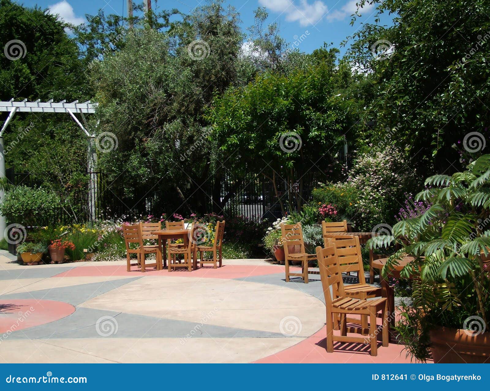 Outdoor Reception Area Stock Image - Image: 812641