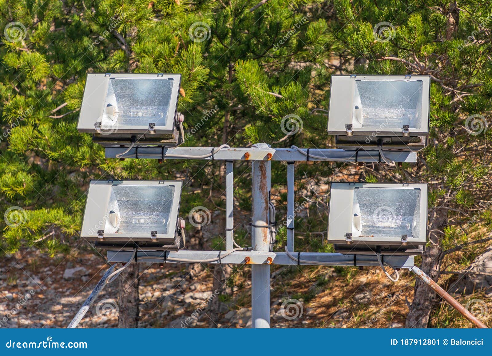 Outdoor Reflectors stock image. Image of lamp, glass - 187912801