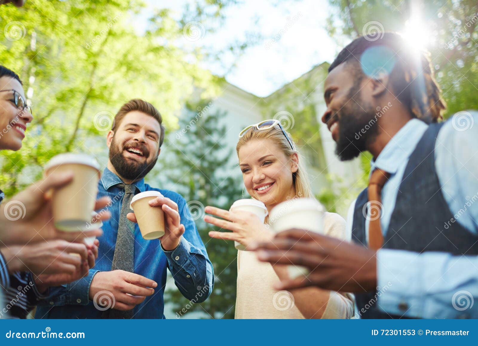 Outdoor refreshment stock image. Image of outdoors, gathered - 72301553