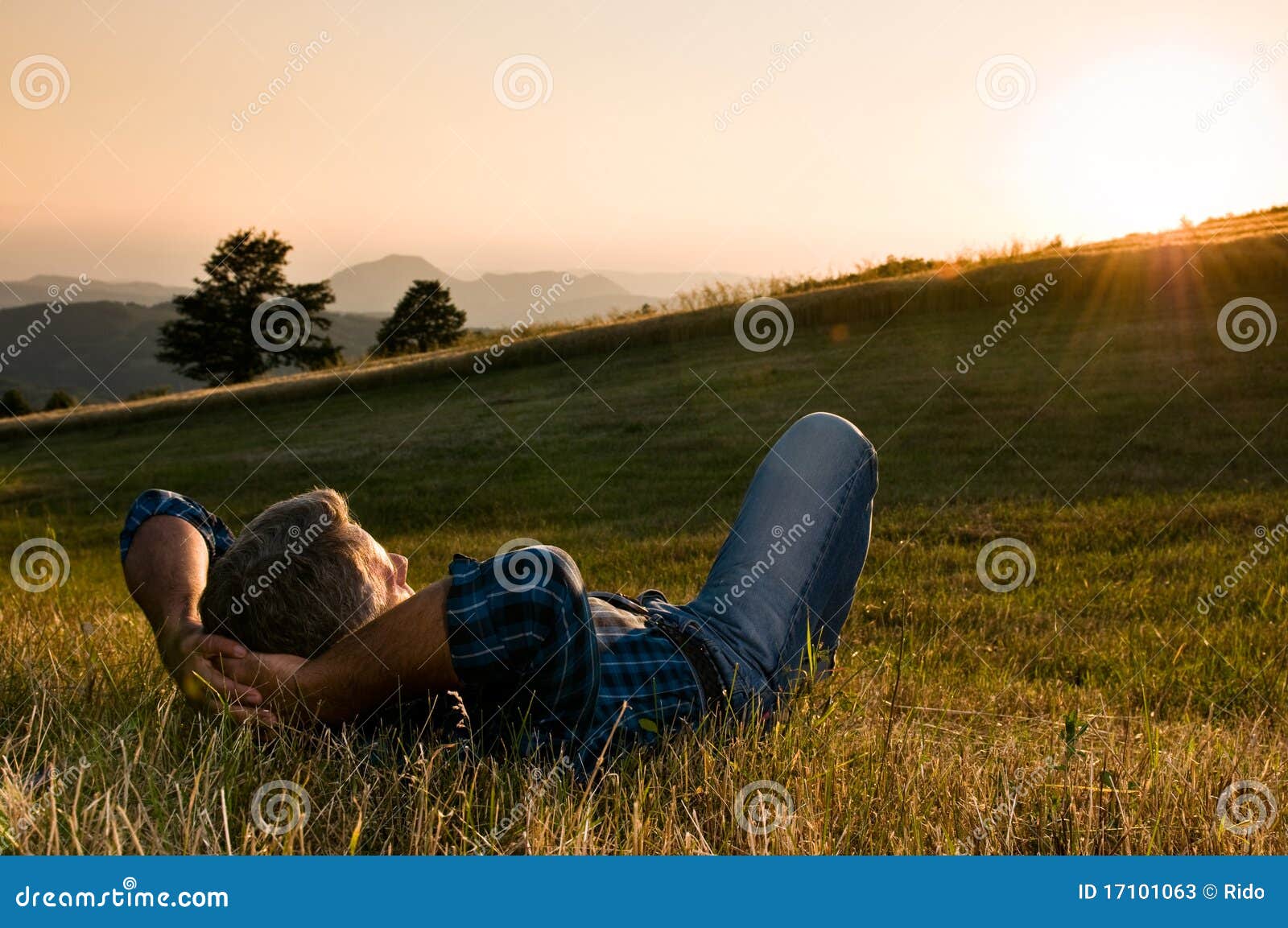 Outdoor relax stock image. Image of head, contemplation - 17101063