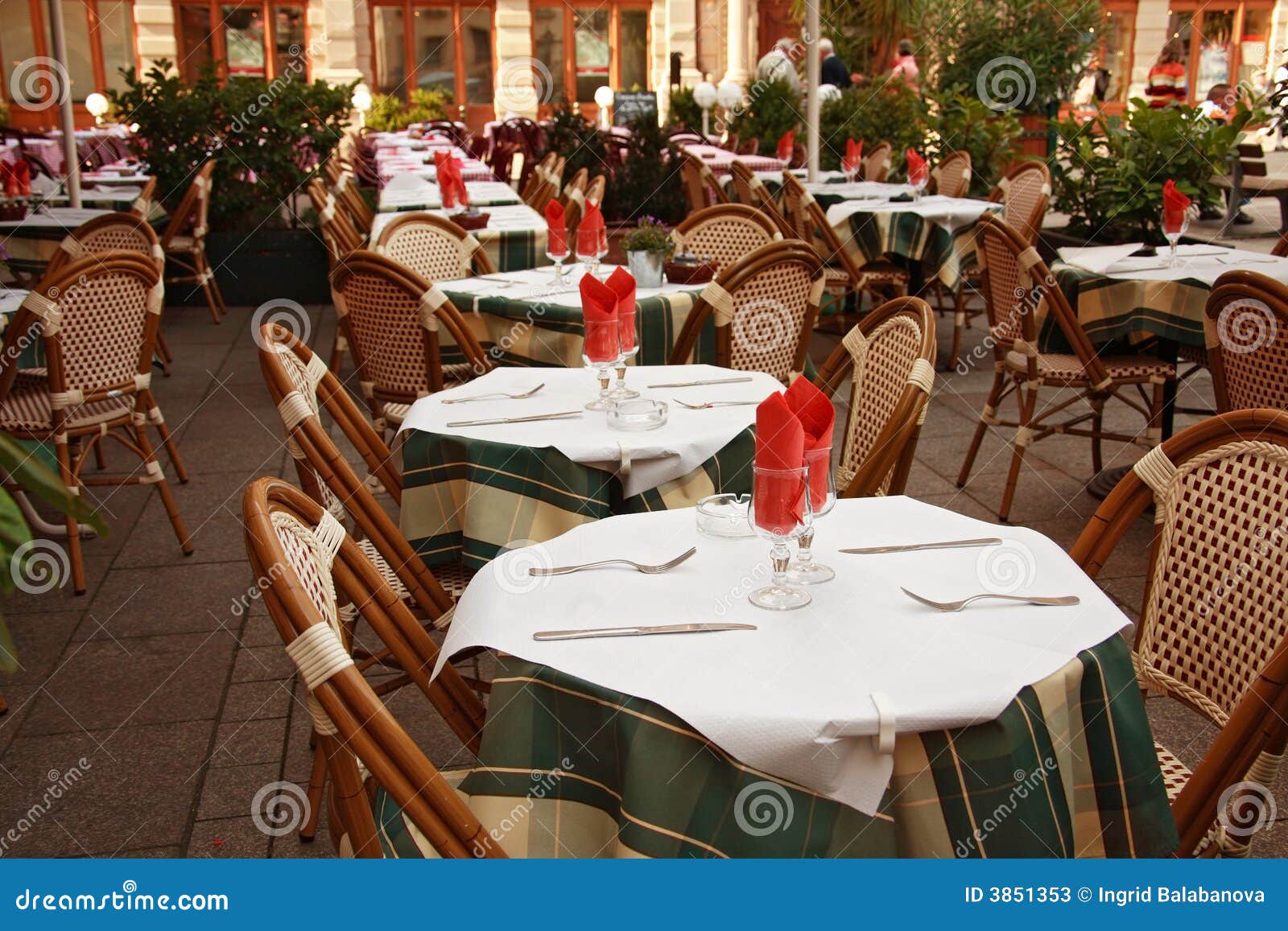 Outdoor restaurant stock image. Image of knife, cafe, place - 3851353