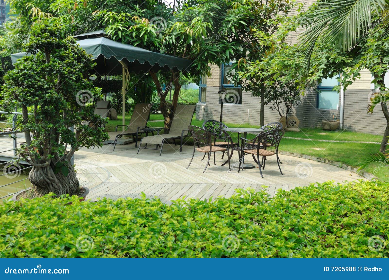 Outdoor resting area stock photo. Image of natural, household - 7205988