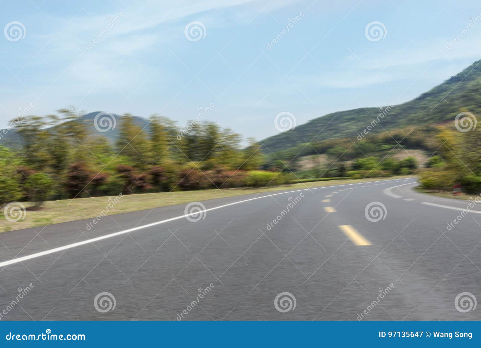 Outdoor road stock image. Image of cloud, country, travel - 97135647