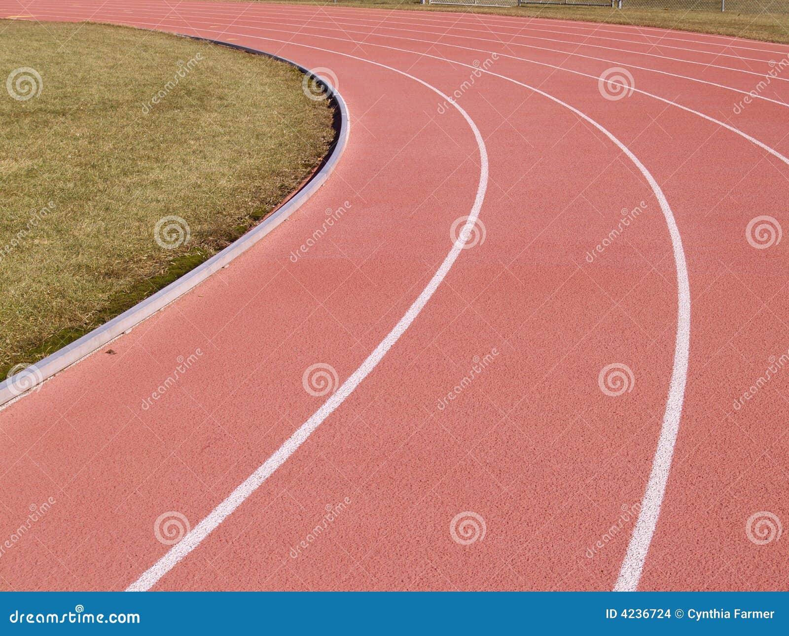Outdoor running track stock photo. Image of lines, field - 4236724