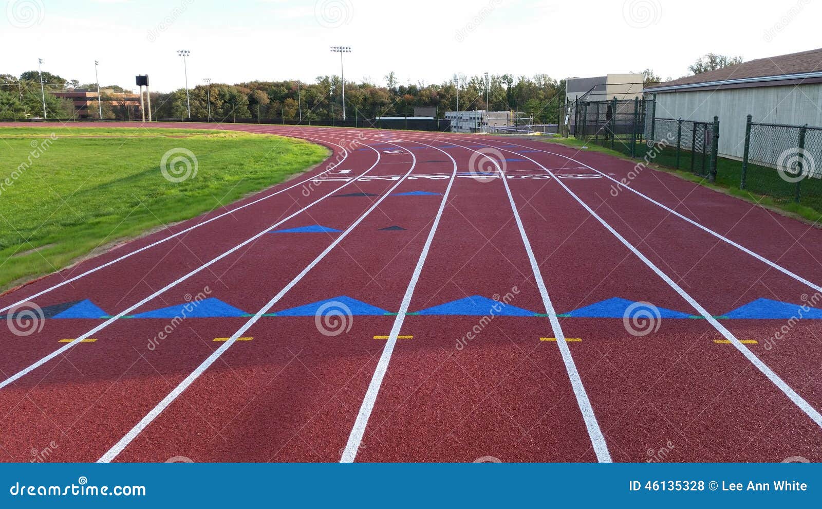 Outdoor running track stock photo. Image of running, lines - 46135328