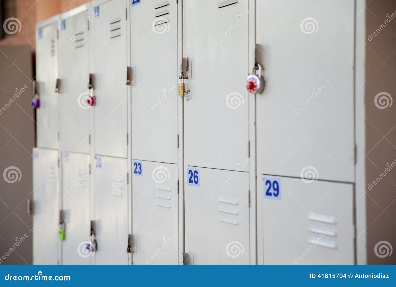 Outdoor school lockers stock photo. Image of high, junior - 41815704