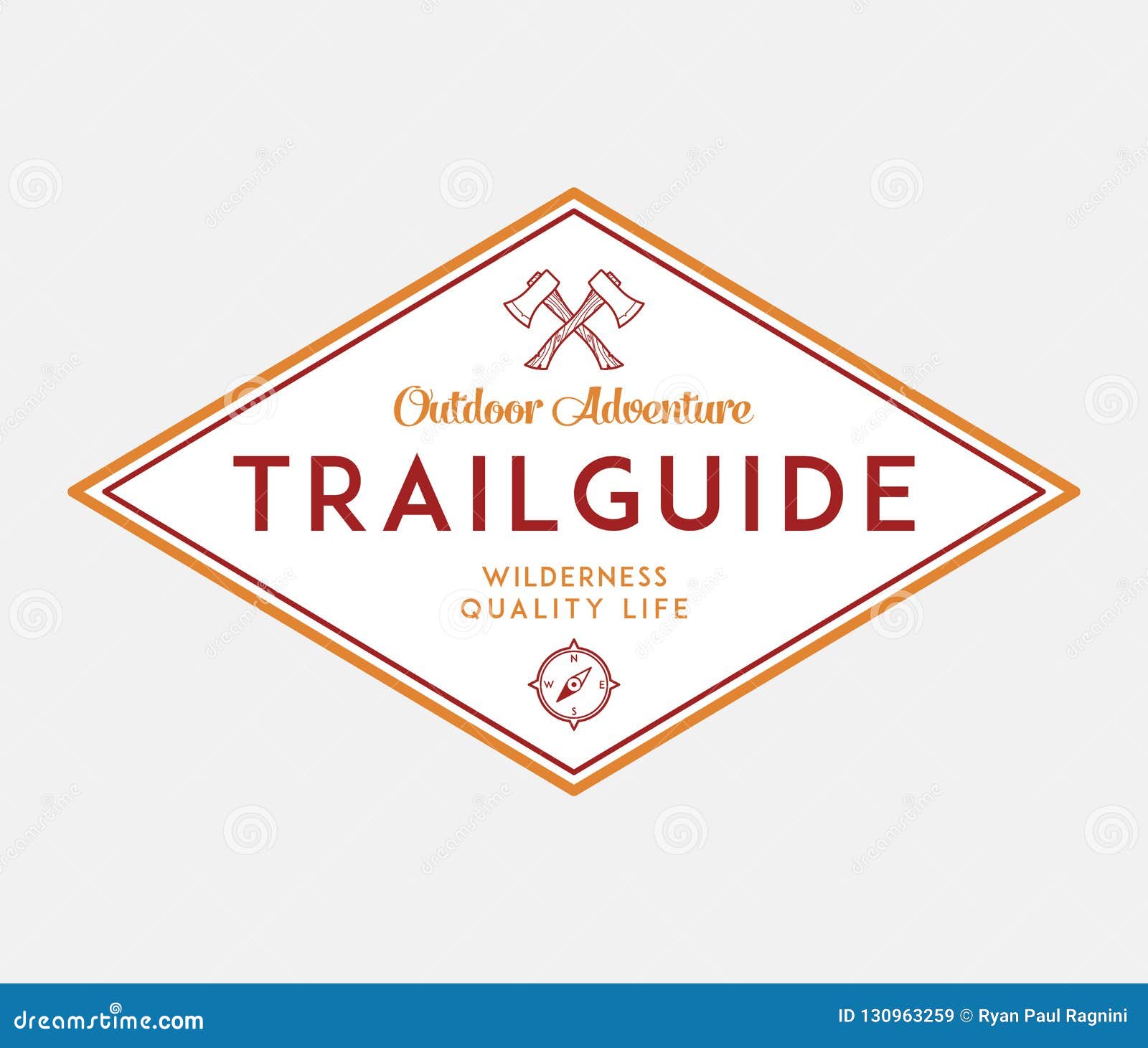 Outdoor Scouting Trail Guide Stock Illustration - Illustration of arrow ...