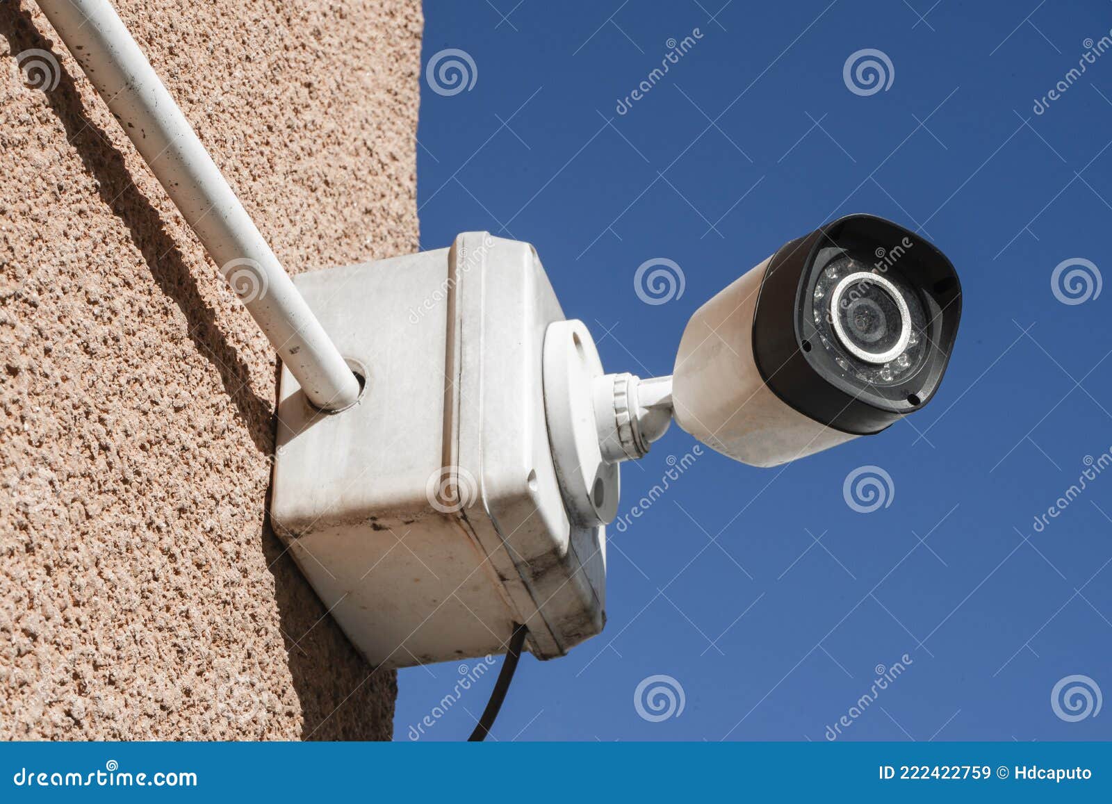 Outdoor Security or Surveillance Camera Installed on the Exterior Wall ...