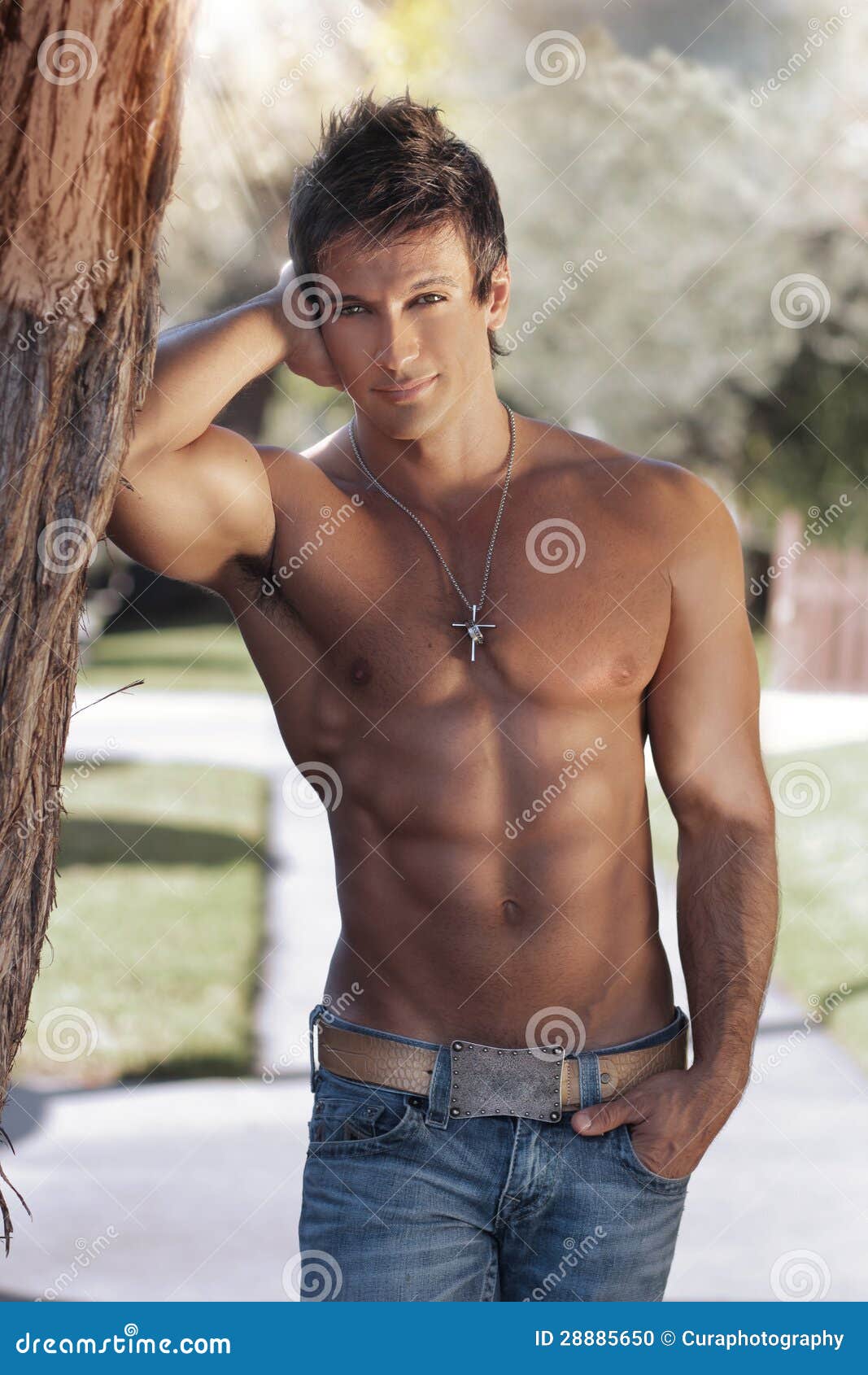 Outdoor guy stock photo. Image of handsome, beauty, muscle - 28885650