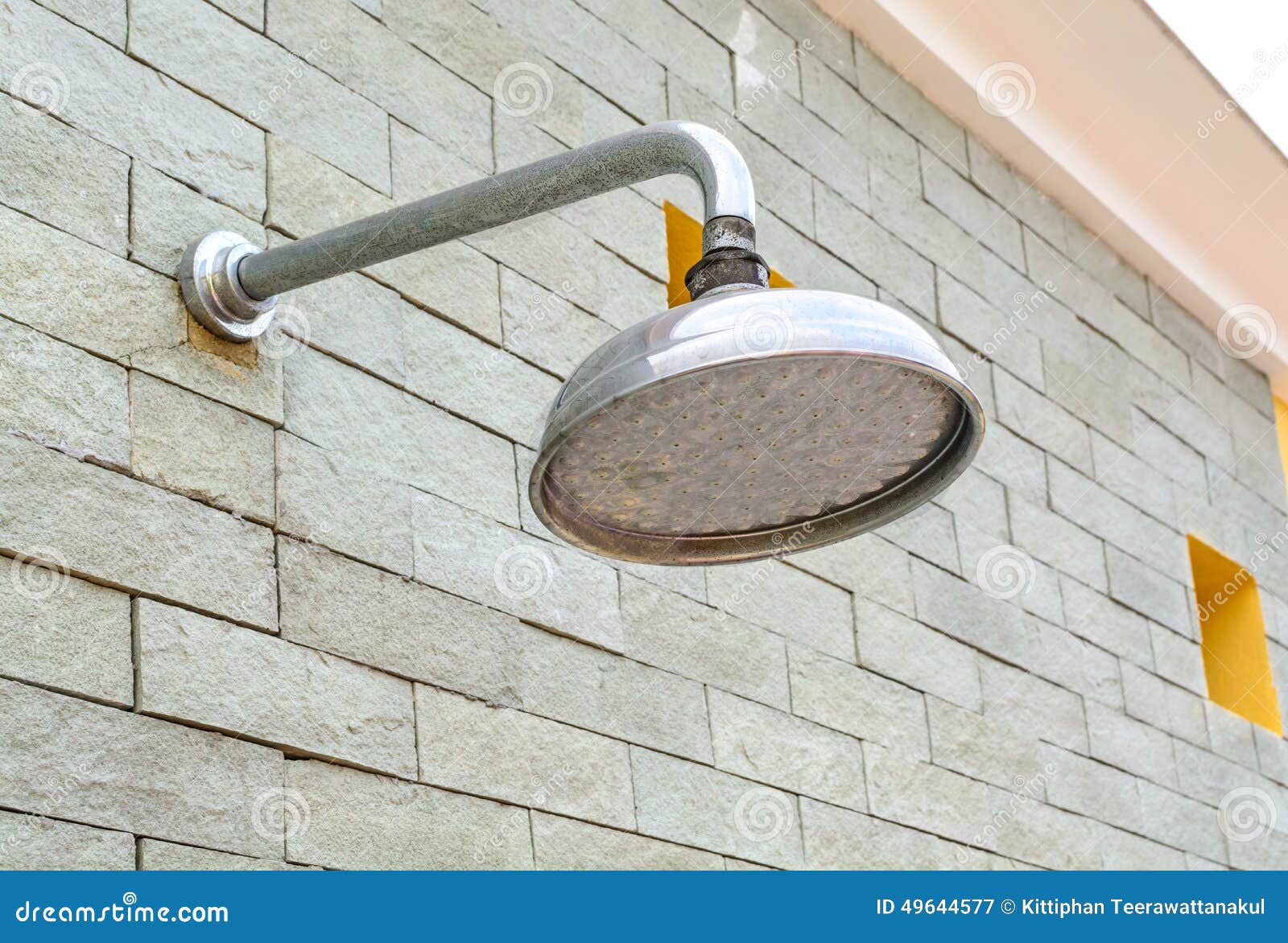 Outdoor shower head stock image. Image of metal, clean - 49644577