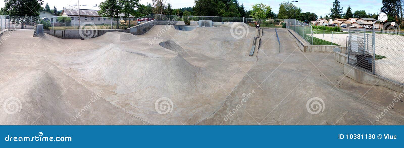Outdoor Skatepark Panorama stock photo. Image of extreme - 10381130