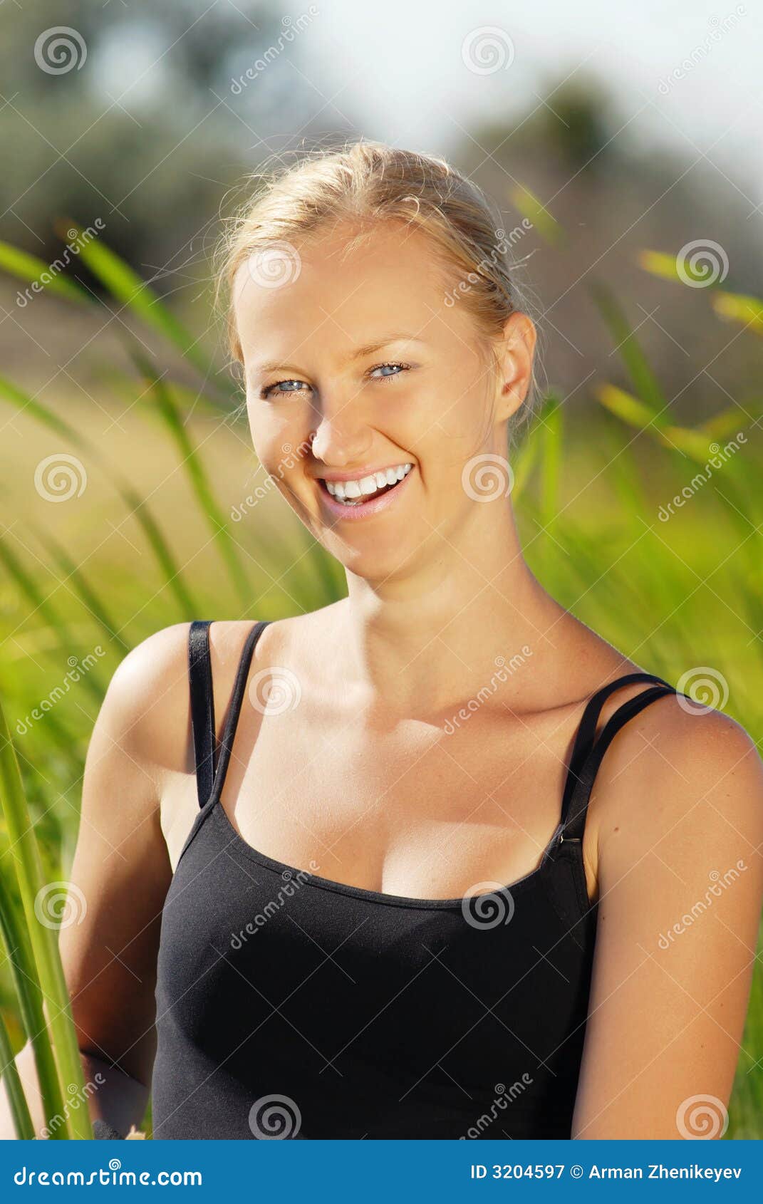Outdoor smile stock image. Image of person, female, caucasian - 3204597