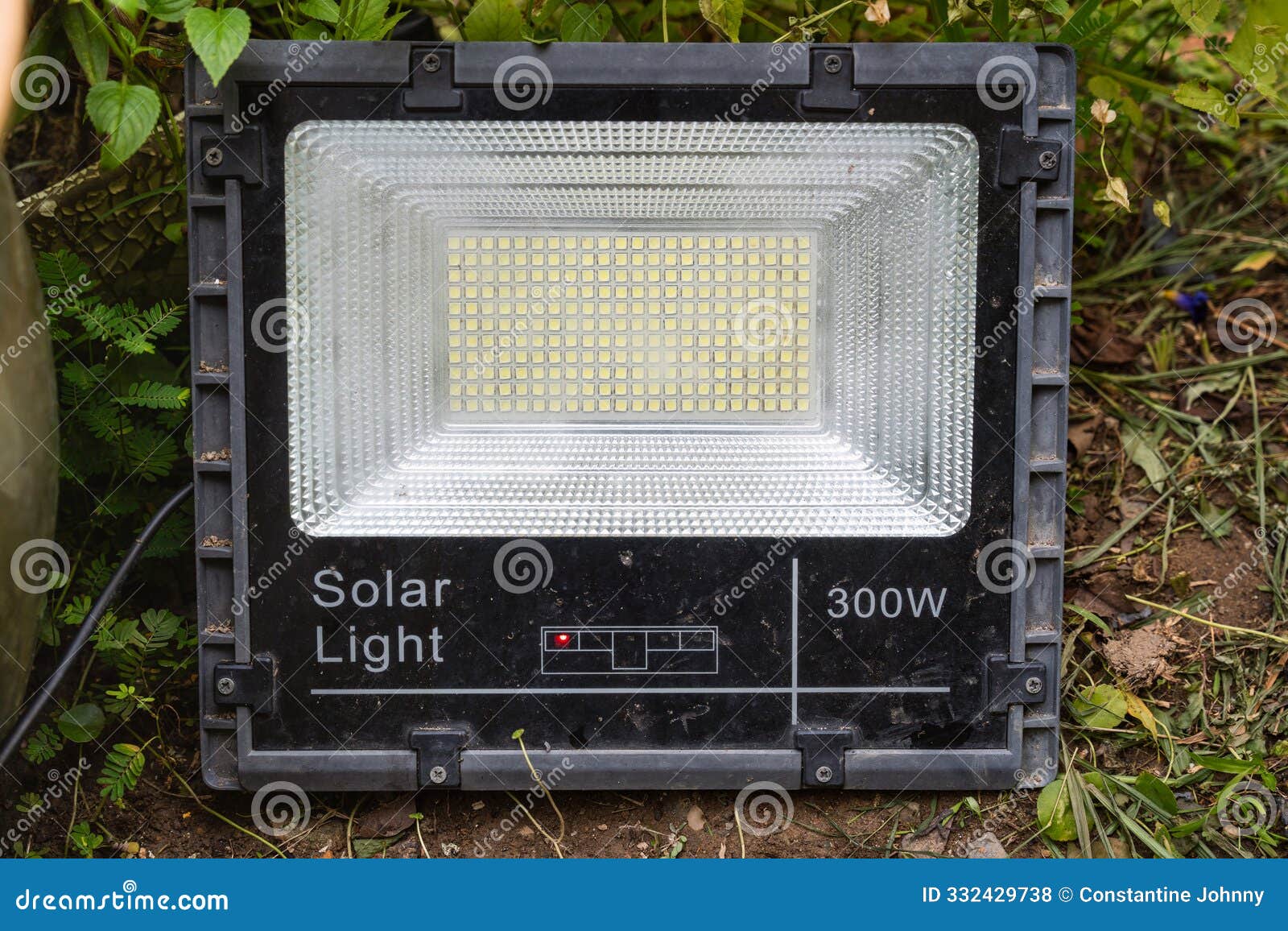 Outdoor Solar LED Light Panel Stock Photo - Image of energy ...