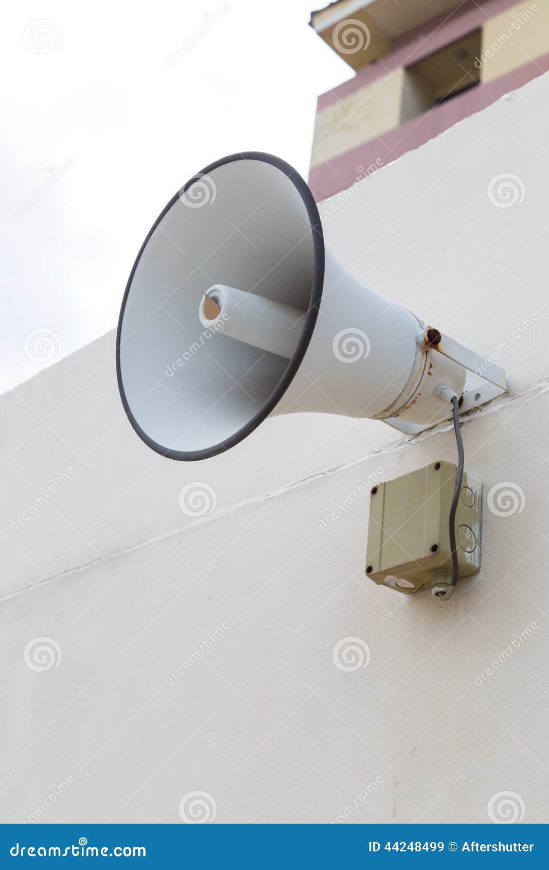 Outdoor Speaker for Announce Message To Public Stock Image - Image of ...