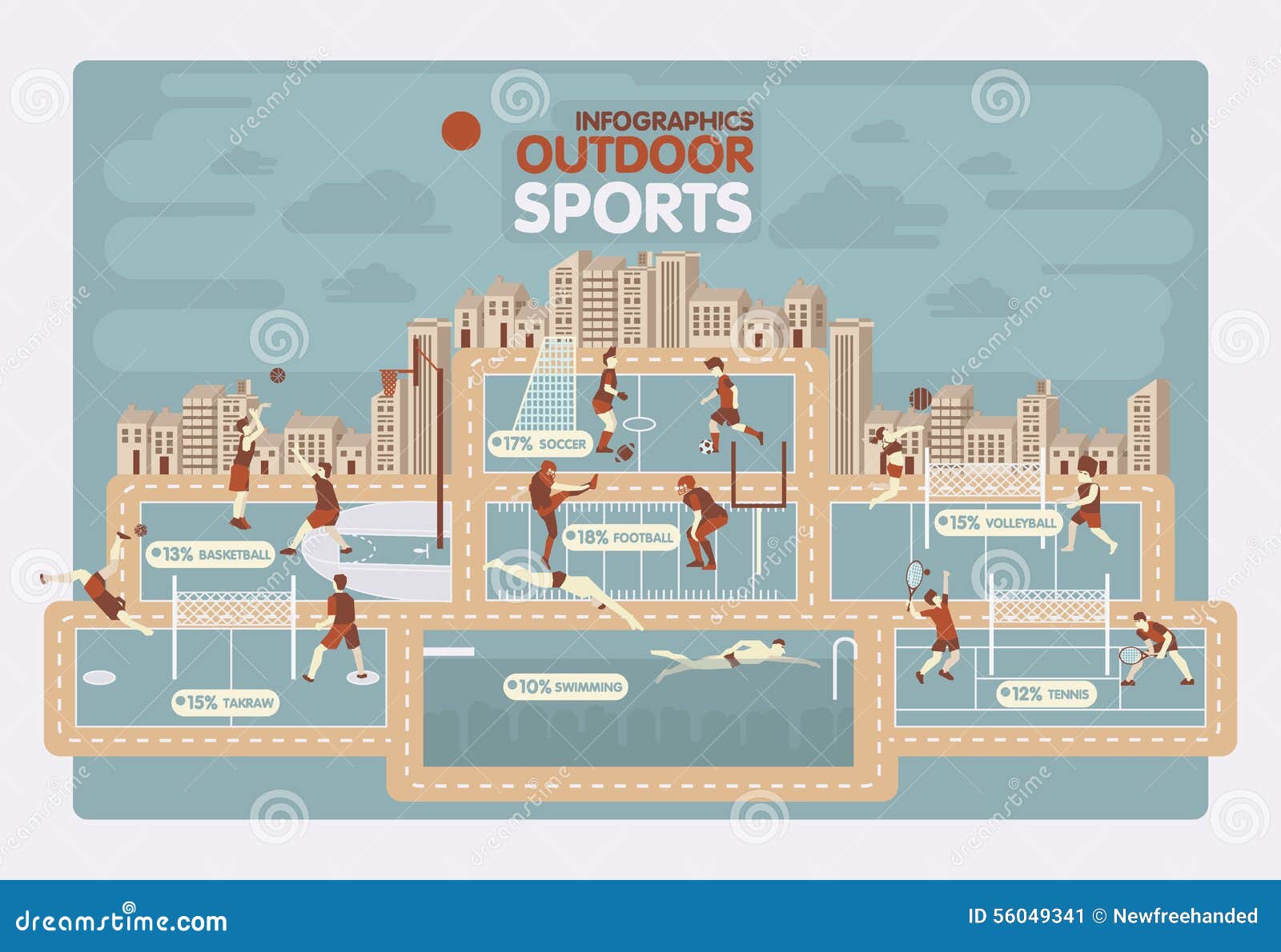 Outdoor Sports Info Graphics Stock Vector - Illustration of activity ...