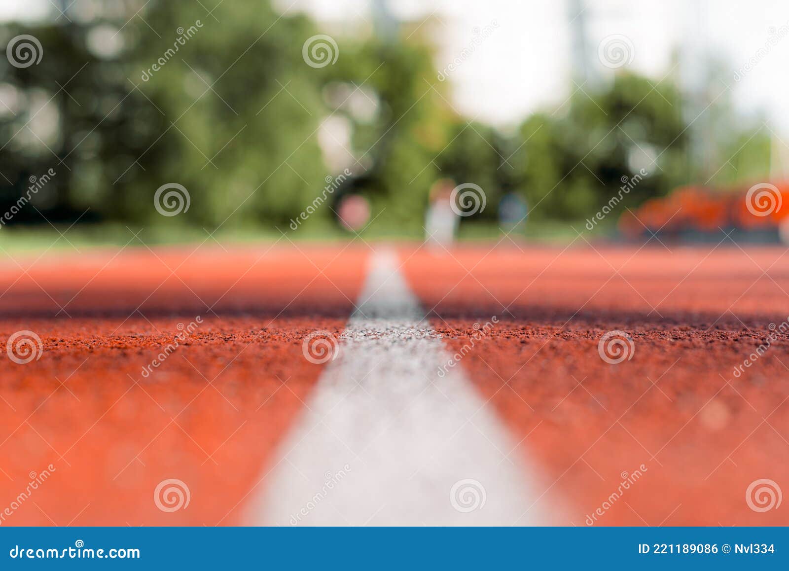 Outdoor Stadium Jogging Track. Texture of Red Rubberized Surface with a ...