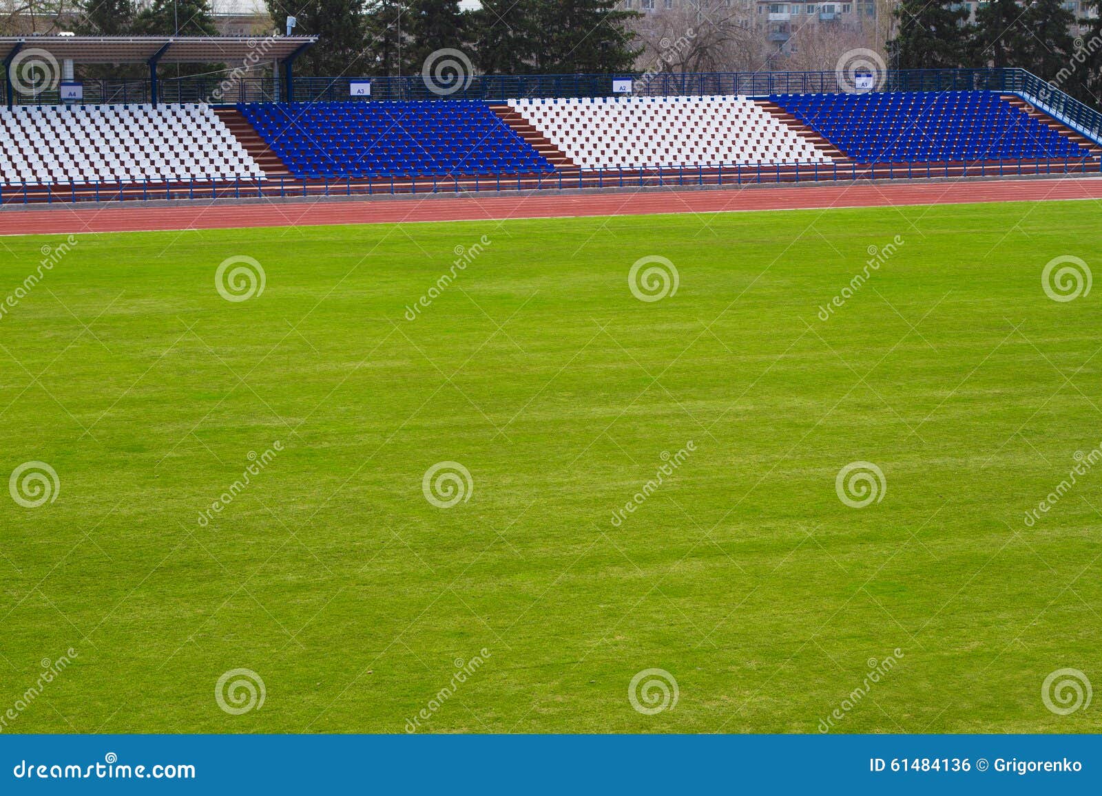 Outdoor stadium stock photo. Image of field, ball, natural - 61484136
