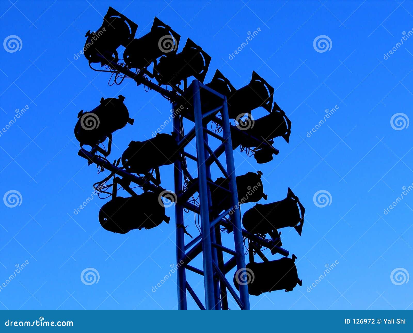 Outdoor Stage Lights stock photo. Image of scaffolding - 126972