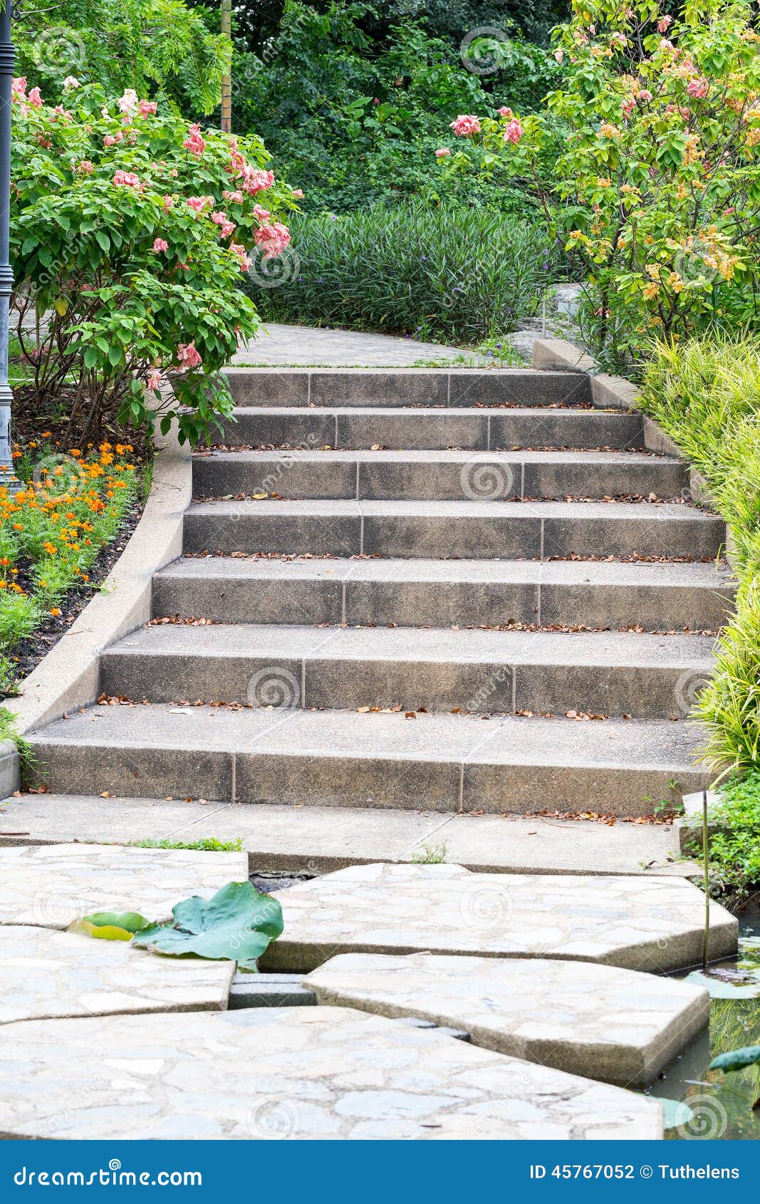 Outdoor stairs stock photo. Image of landscaping, stairs - 45767052