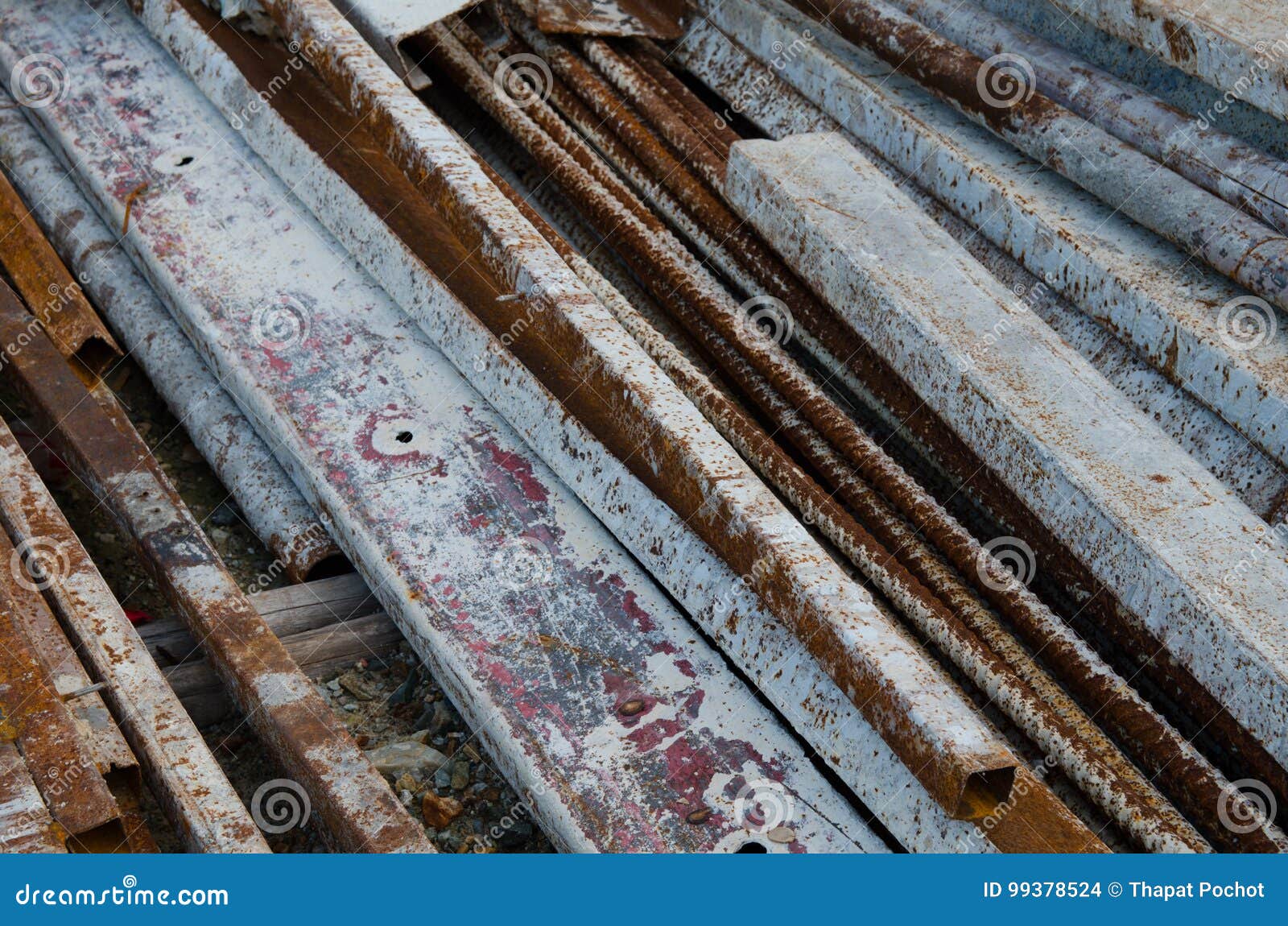 Steel bar stock photo. Image of rust, pile, iron, background - 99378524