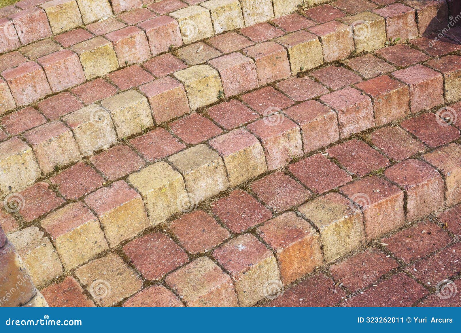 Outdoor, Steps and Bricks with Texture, Design and Abstract with ...