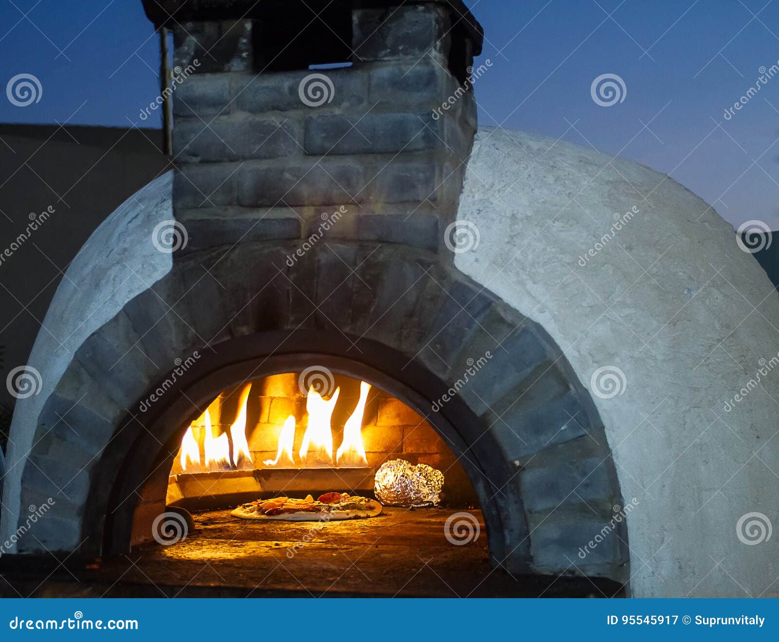 Outdoor Stove for Baking Bread . Stock Image - Image of burn, eastern ...