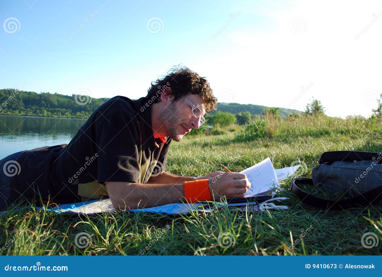 Outdoor study stock image. Image of nature, work, draft - 9410673